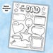 All About My Dad Fill in Template, Father's Day Activity, Father's Day ...