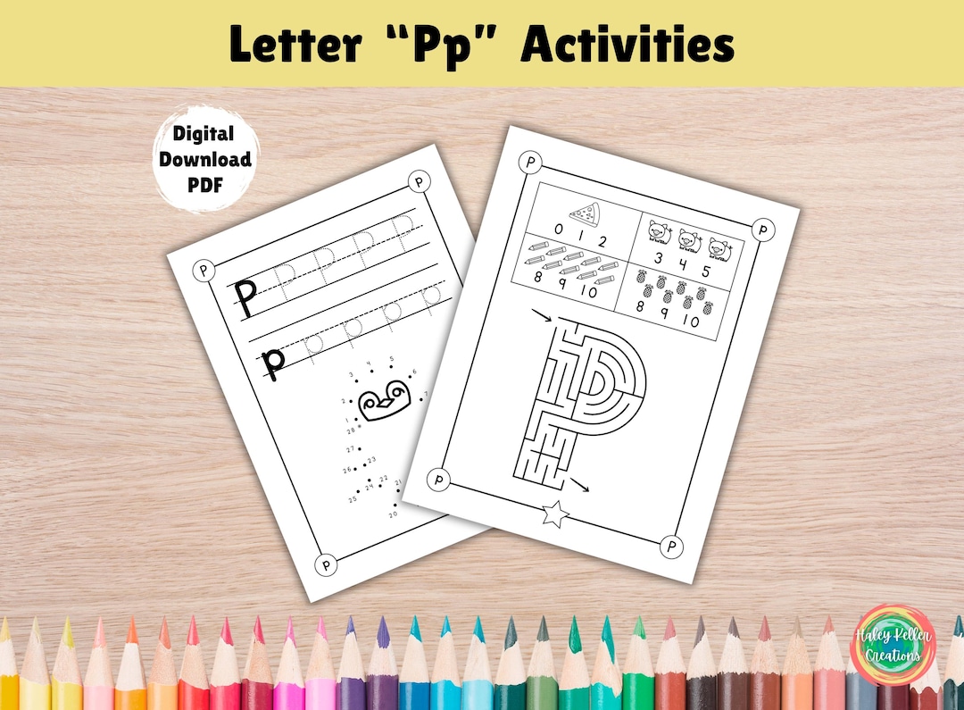 Letter P Activity Sheet, Preschool Curriculum Letter of the Week ...