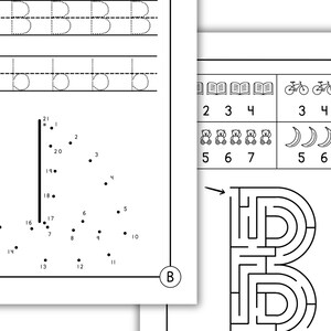 Letter B Activity Sheet, Preschool Alphabet Curriculum Letter of the ...