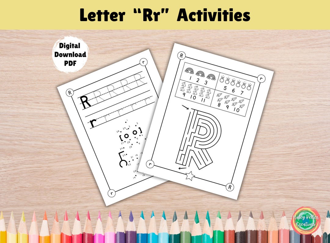 Letter R Activity Sheet, Preschool Curriculum Letter of the Week ...