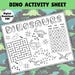 Dinosaurs Coloring Activity Placemat, Kids Dinosaur Birthday Party ...