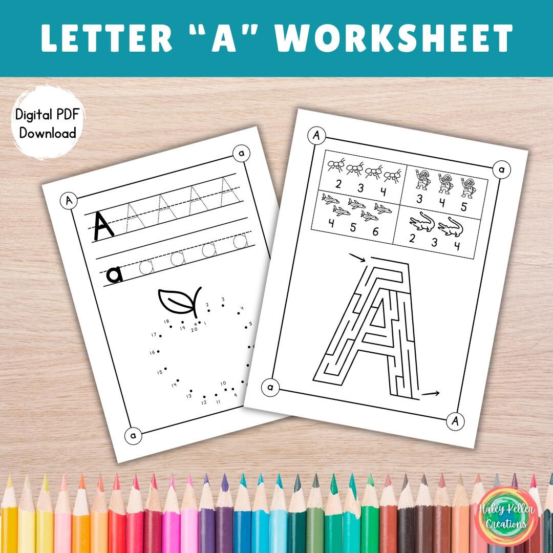 Printable Alphabet Letter Centers Activity Kindergarten Letter of the ...
