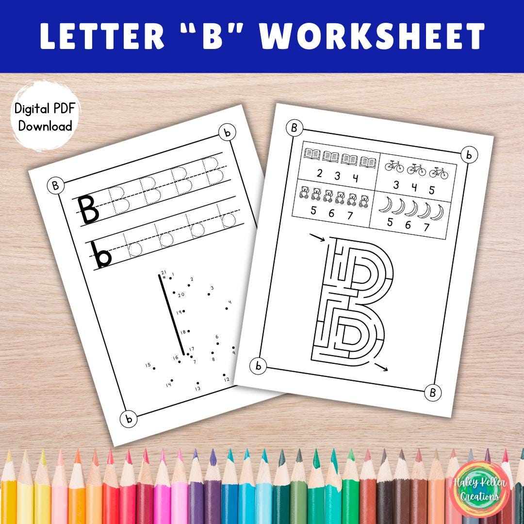 Printable Alphabet Letter Worksheet Kindergarten Letter of the Day ...