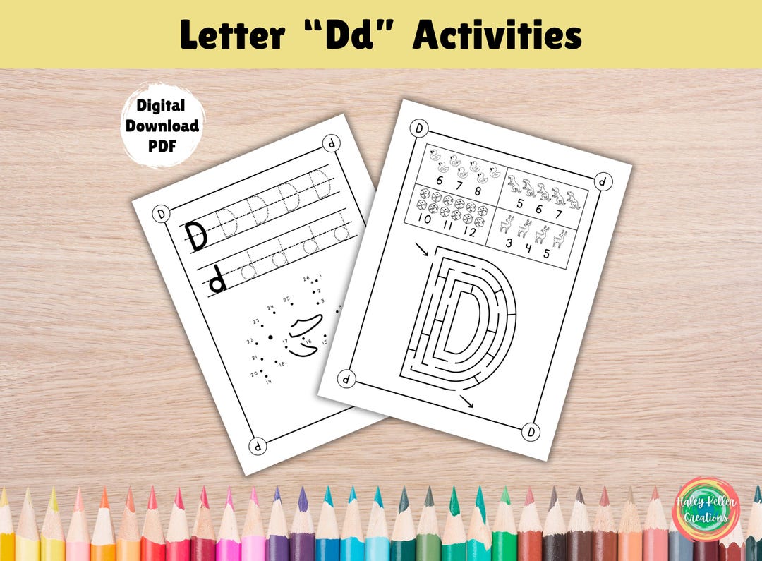 Letter D Activity Sheet, Preschool Curriculum Letter of the Week ...