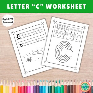 Alphabet Letter Worksheet Letter C Letter of the Day or Week ...