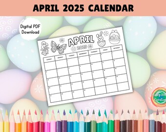 May 2025 Coloring Calendar Printable May Calendar Activity Monthly ...