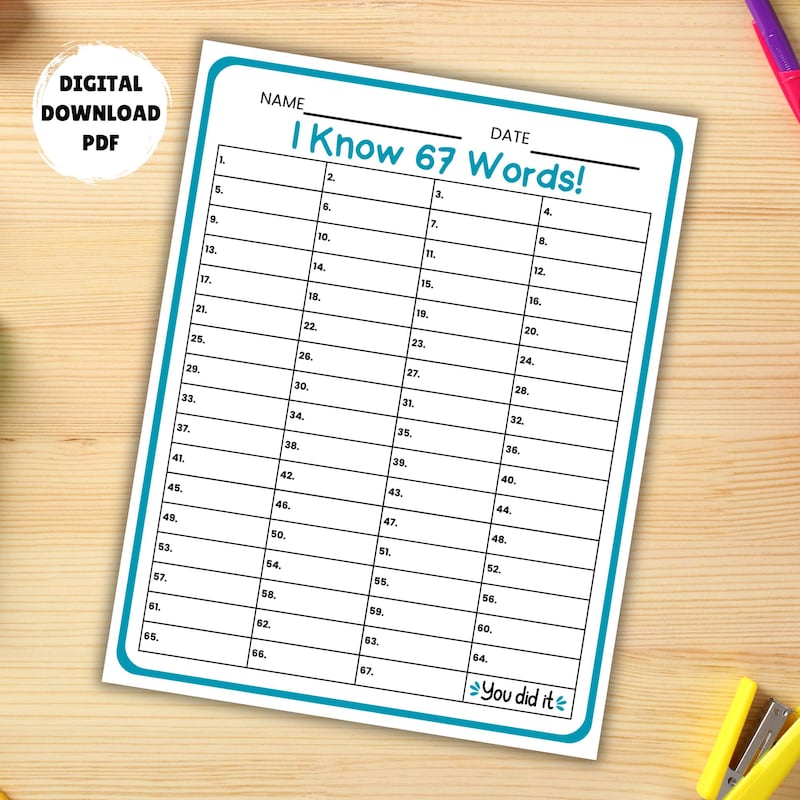 67th Day of School - Etsy