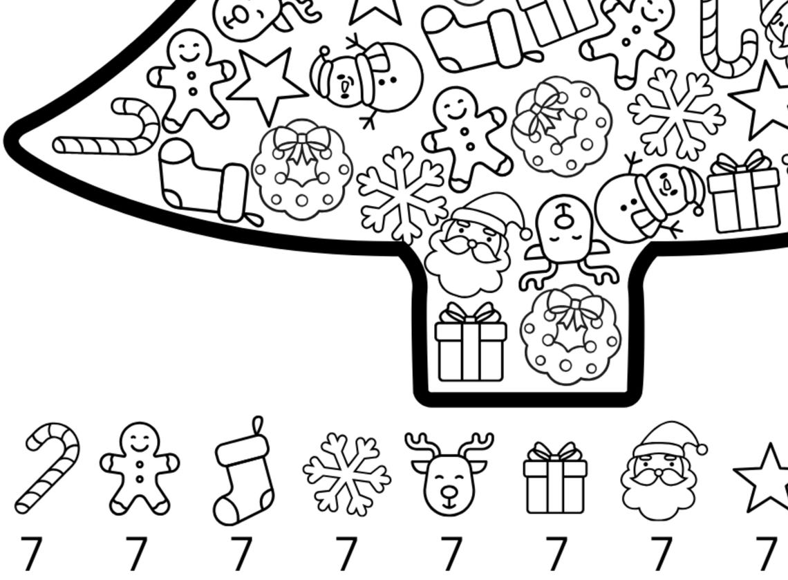Christmas I Spy Activity Sheet | Christmas Search & Color Download ...