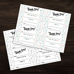 Printable Kids Fill in the Blank Thank You Card, Kids Printable Thank ...