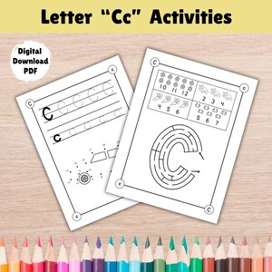 Letter C Activity Sheet, Preschool Curriculum Letter of the Week ...