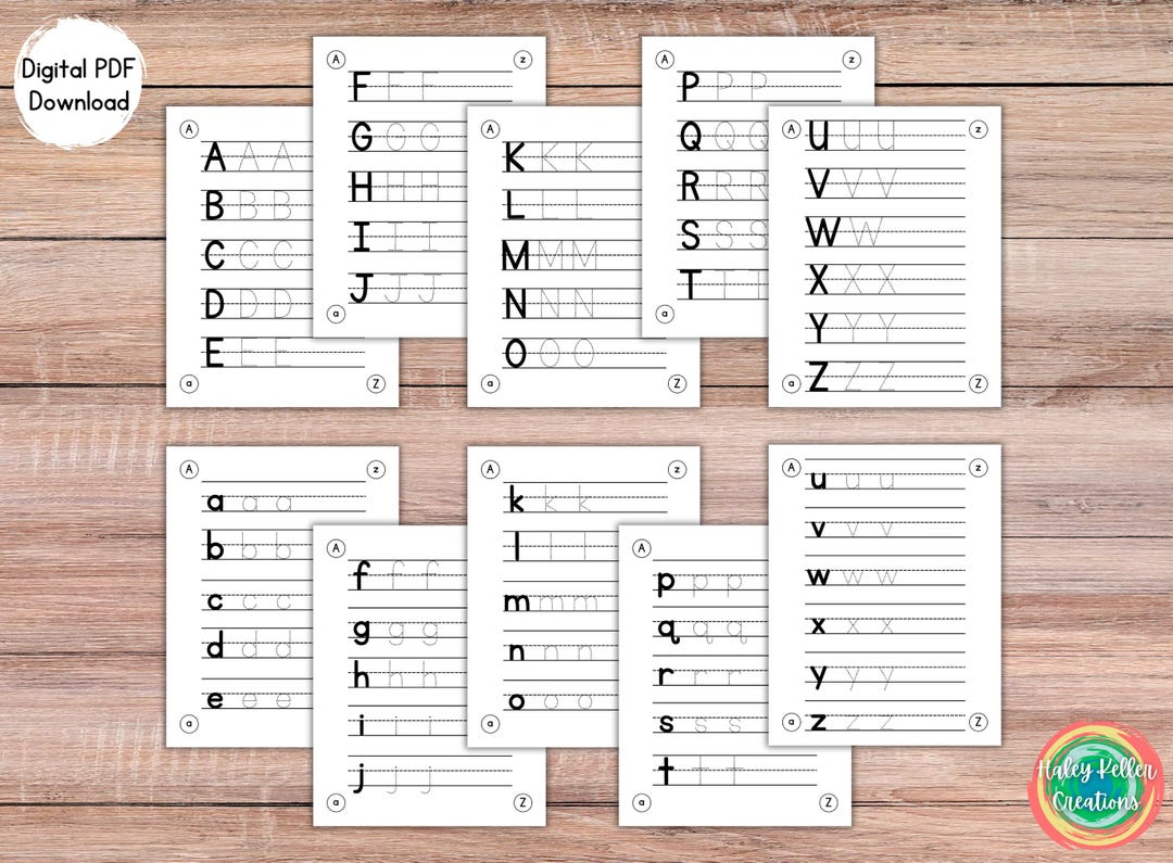 Alphabet Handwriting Letters Practice | Printable Tracing Letters for ...