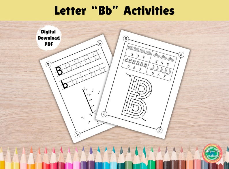 Letter B Activity Sheet, Preschool Curriculum Letter of the Week ...
