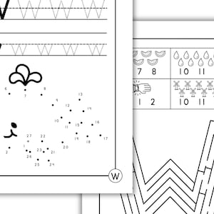 Letter W Activity Sheet, Preschool Alphabet Curriculum Letter of the ...