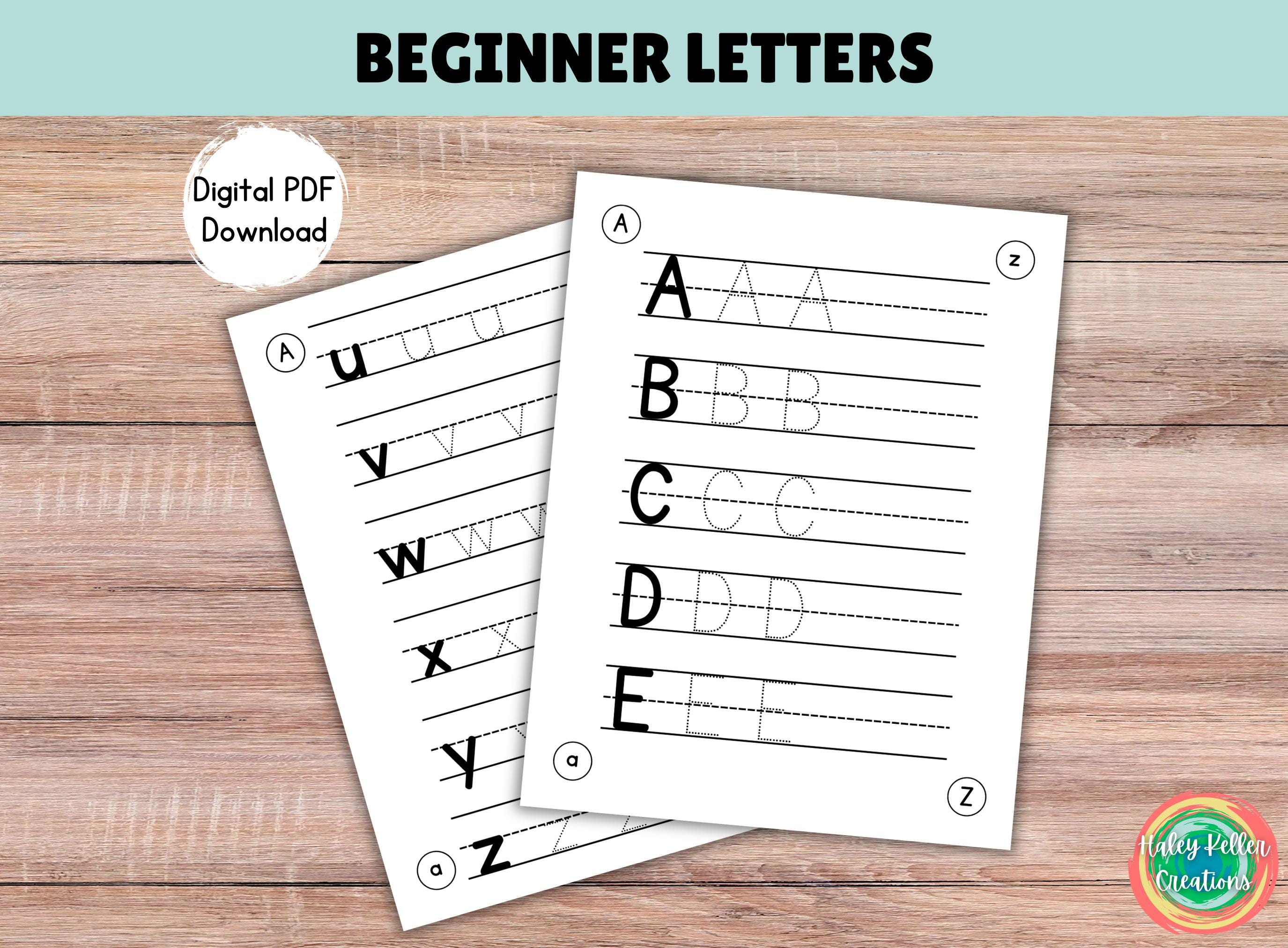 Alphabet Handwriting Letters Practice | Printable Tracing Letters for ...