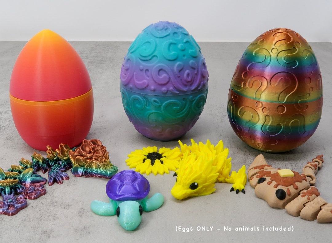 Mini Egg Multipacks 3d Printed EGGS ONLY Pick a Style and Color or ...