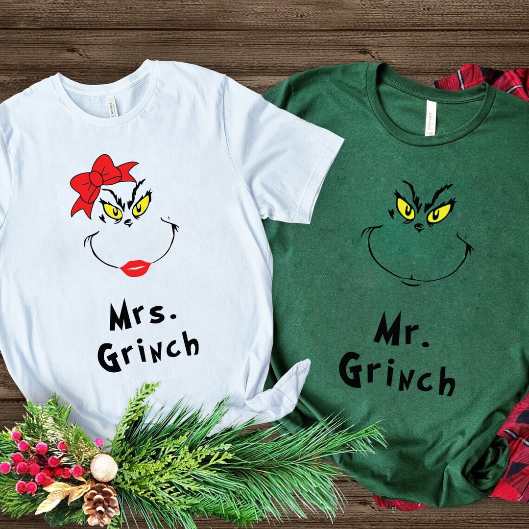 Mrs Grinch and Mrs Grinch Svg Png Face Yellow Eyes Cute - Etsy