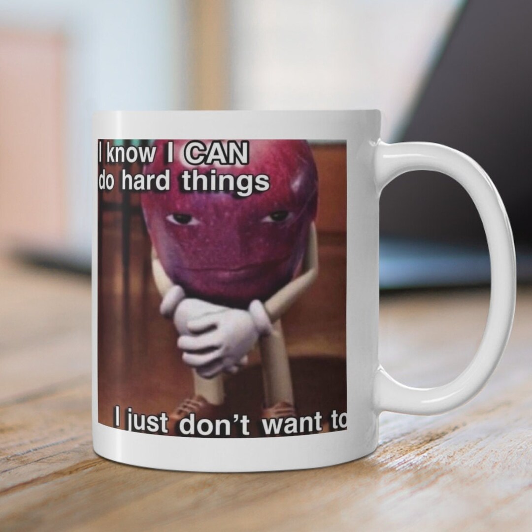 Apple Meme Ceramic Mug 11oz Dishwasher Safe Funny Office Mug Offensive ...