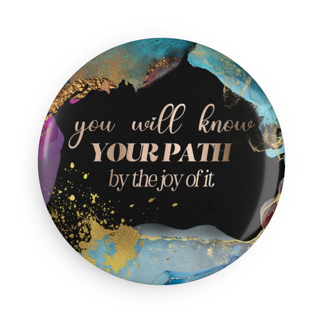 Manifestation Quote Magnet Inspirational LOA Round Magnet for Fridge ...
