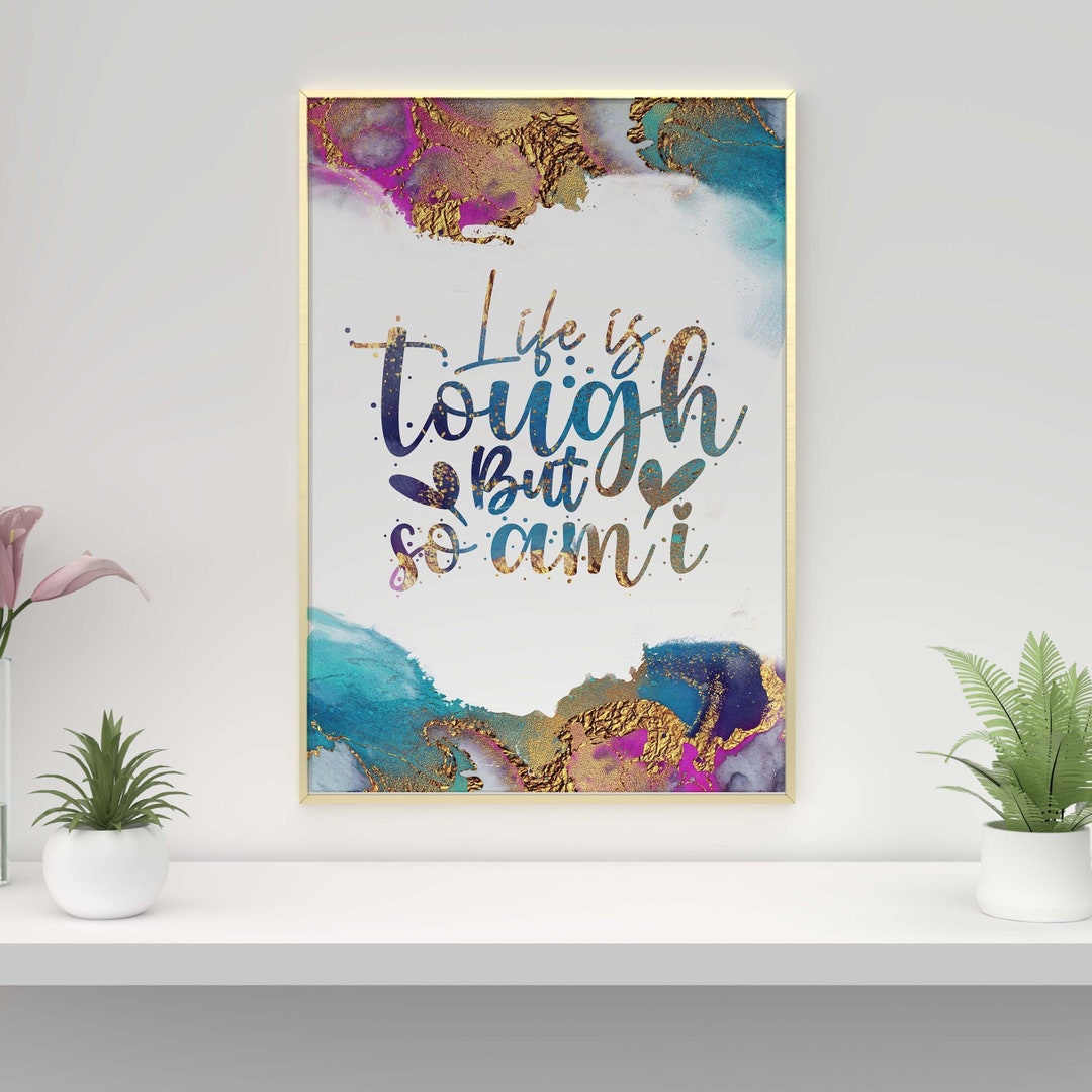 Inspirational Quotes Wall Art, Set of 3 Watercolor Posters, Digital ...