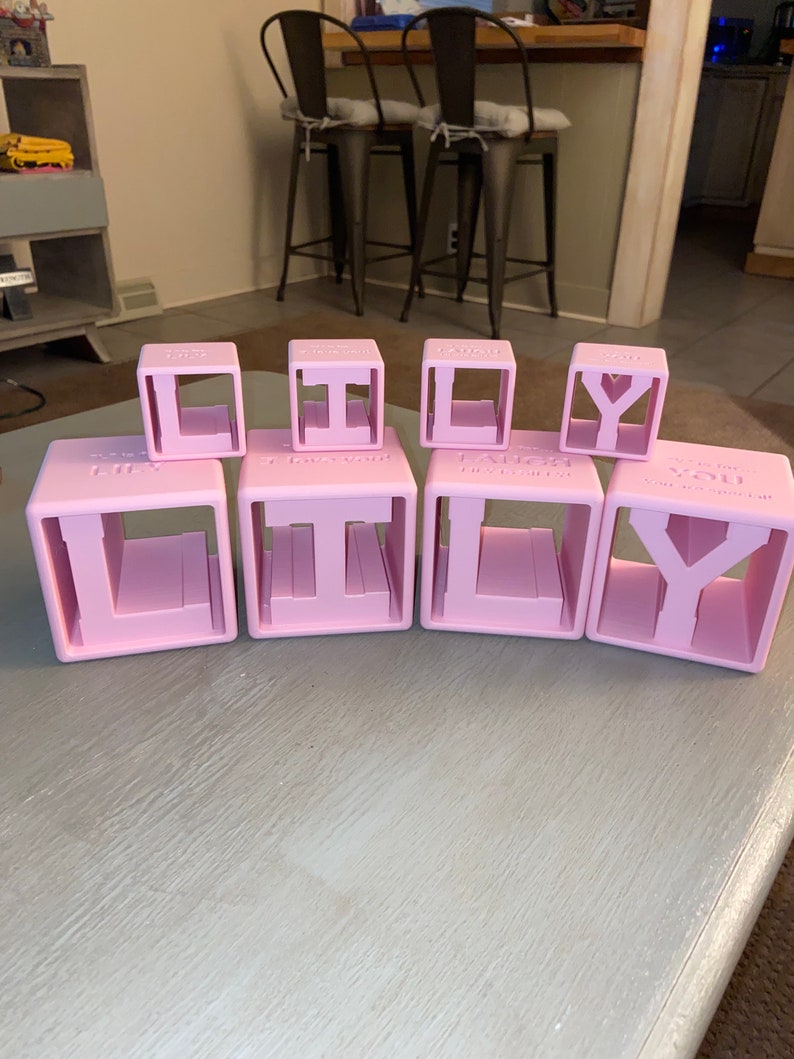 Customizable Letter Blocks - Learning Tool for Kids / Decoration for ...