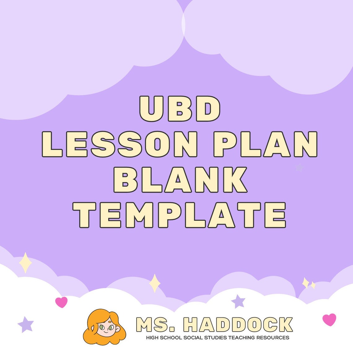 Blank Lesson Plan Template: UBD, Including Multicultural Principals - Etsy