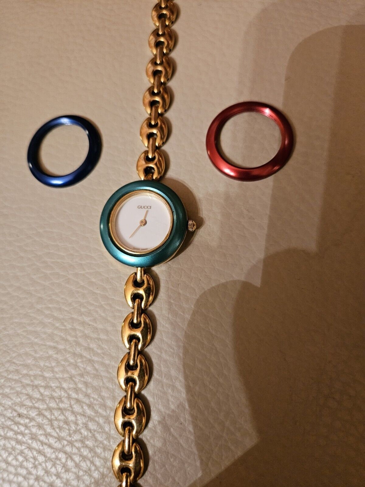Retro Watch Gucci Changeable Bezel Color Watch 90's Watch - Etsy
