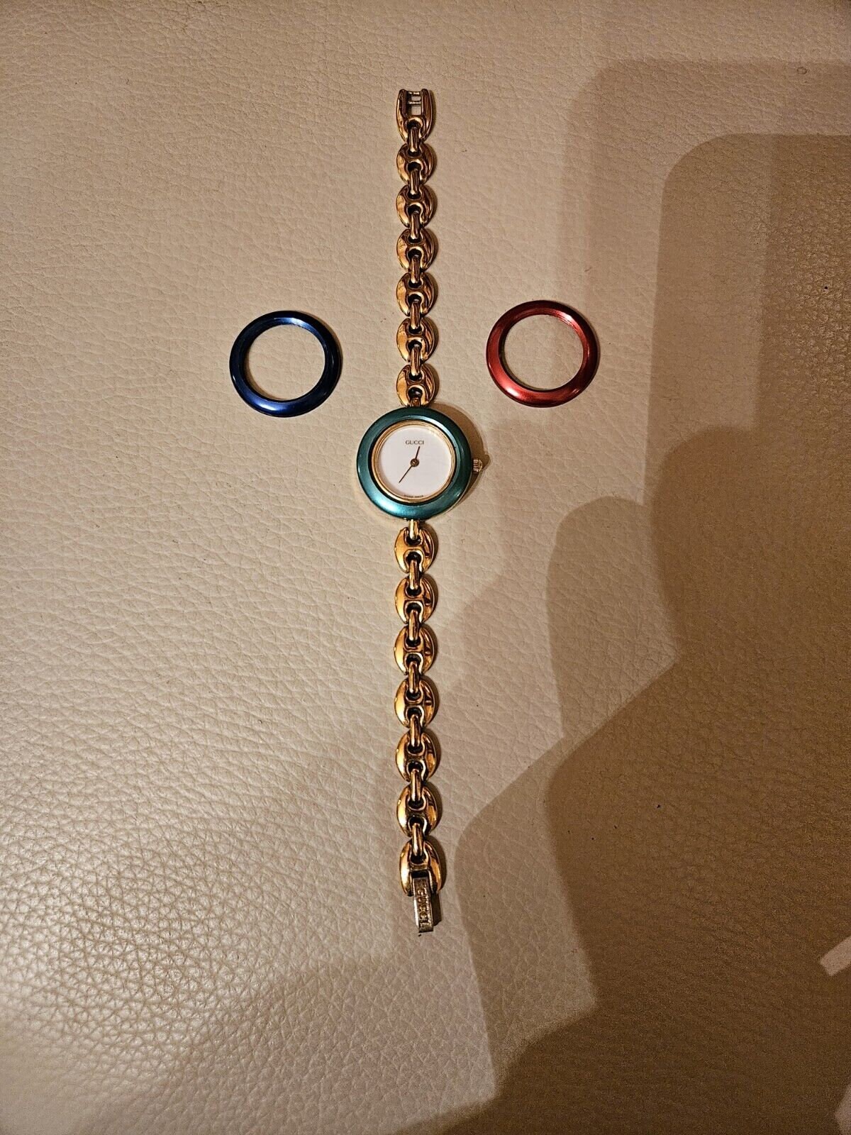 Retro Watch Gucci Changeable Bezel Color Watch 90's Watch - Etsy