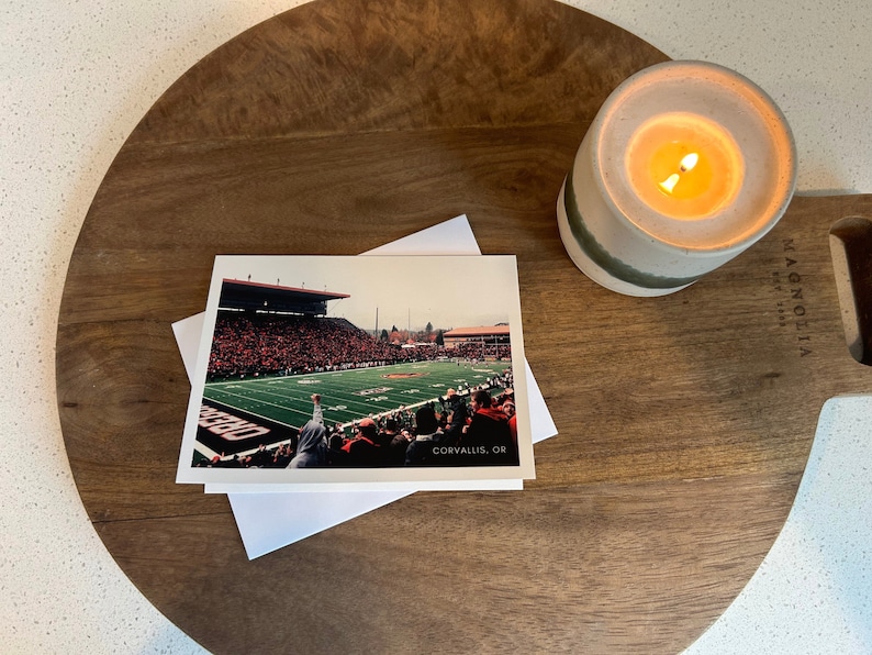 Note Cards Set Featuring Oregon State University Beavers Football Game ...