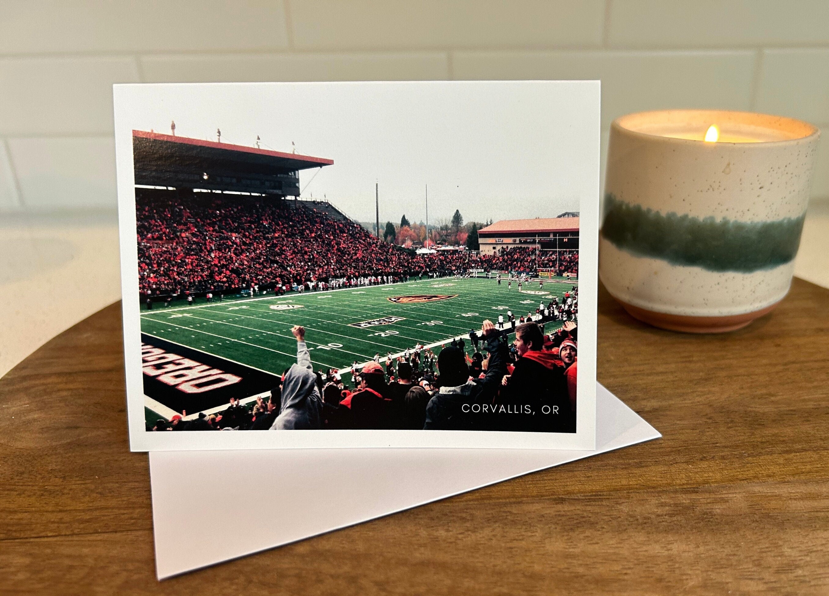 Note Cards Set Featuring Oregon State University Beavers Football Game ...