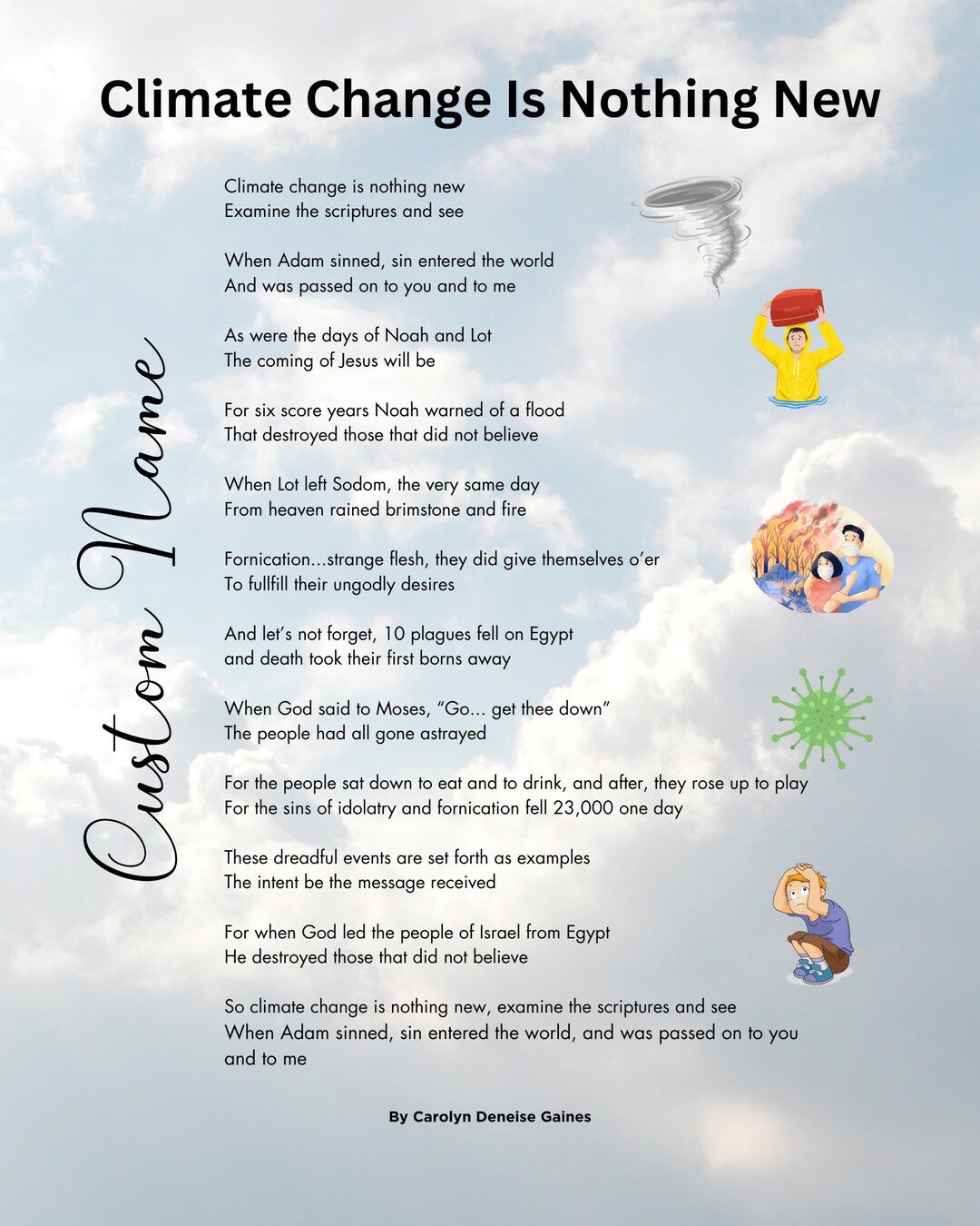 Climate Events Poem, Climate Change in the Bible, Poem About God's ...