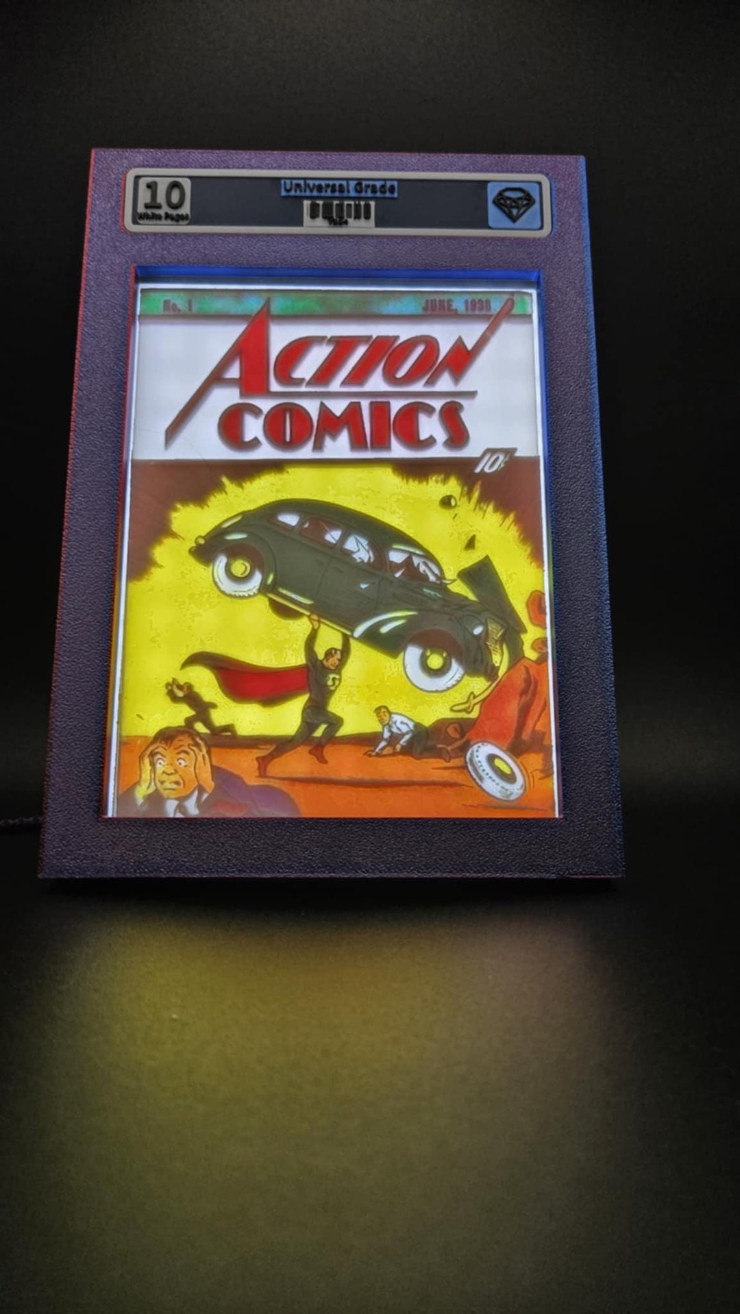 Action Comics #1 the First Appearance of Superman Lithophane! - Etsy