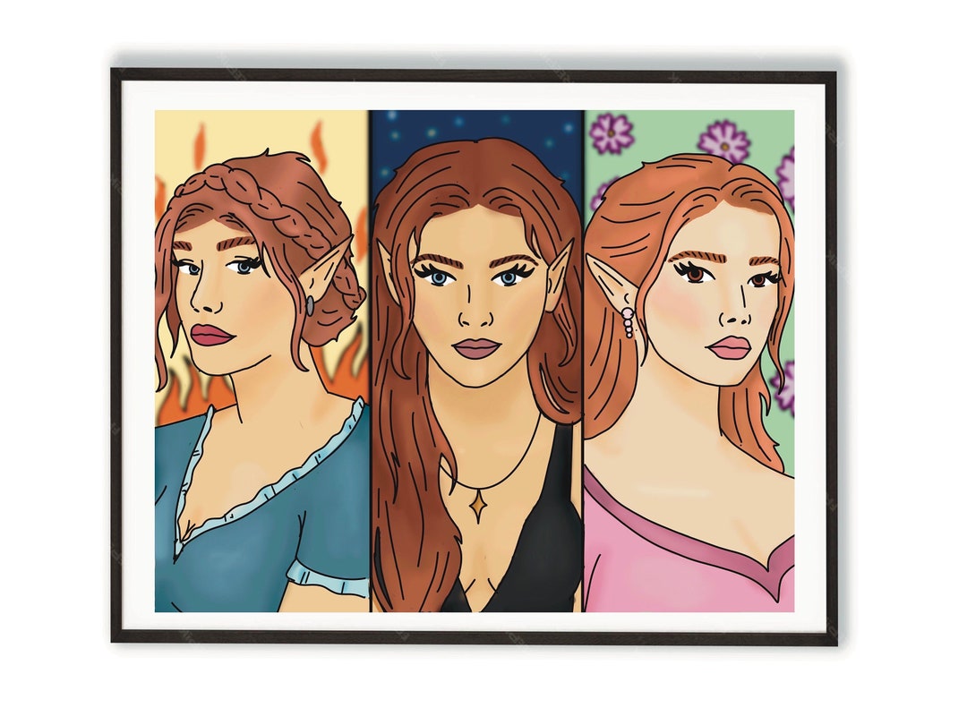 The Archeron Sisters | ACOTAR | Nesta | Feyre | Elaine | Rysand ...