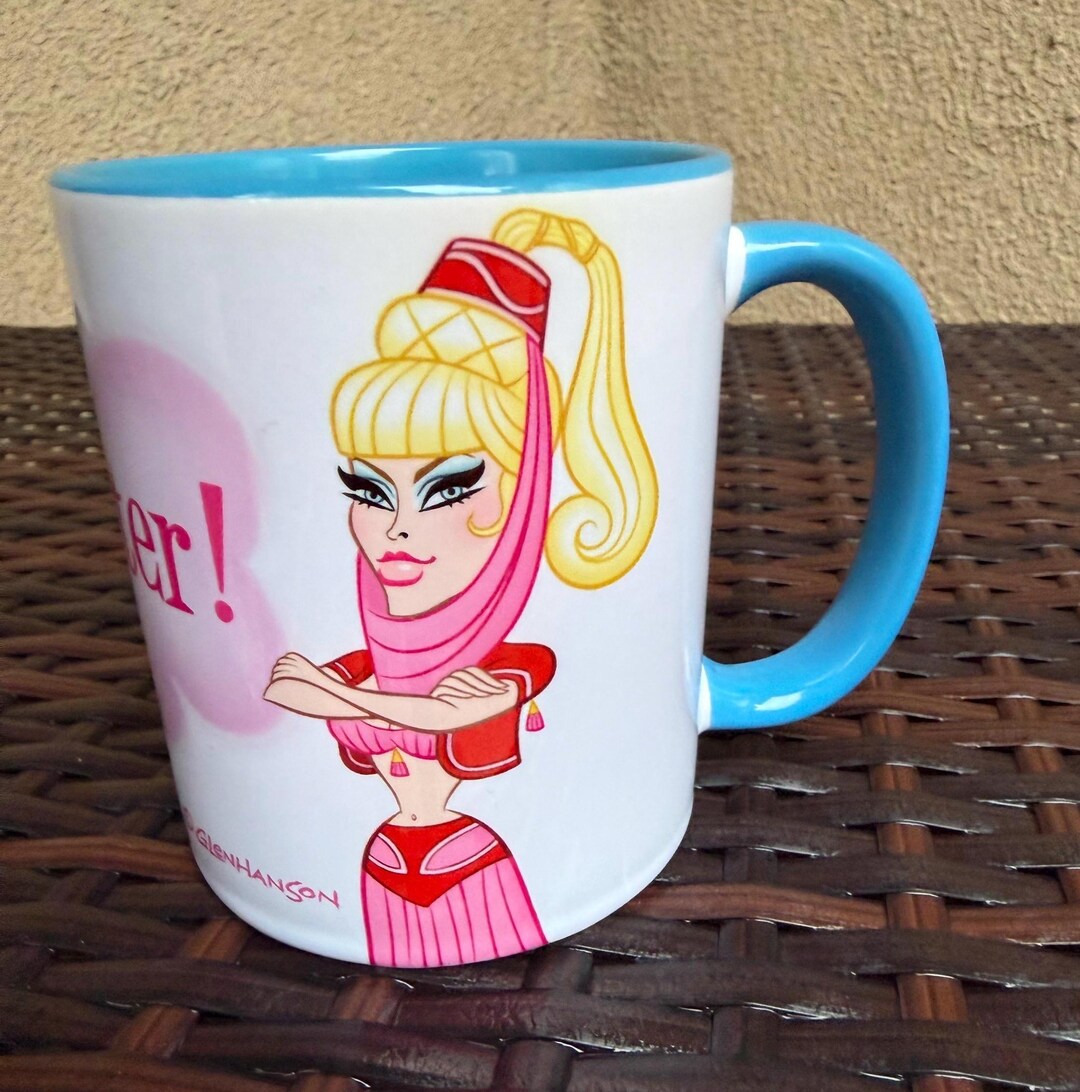 I Dream of Jennie” Yes, Master” Coffee Tea Mug Genie Bottle New Glen ...