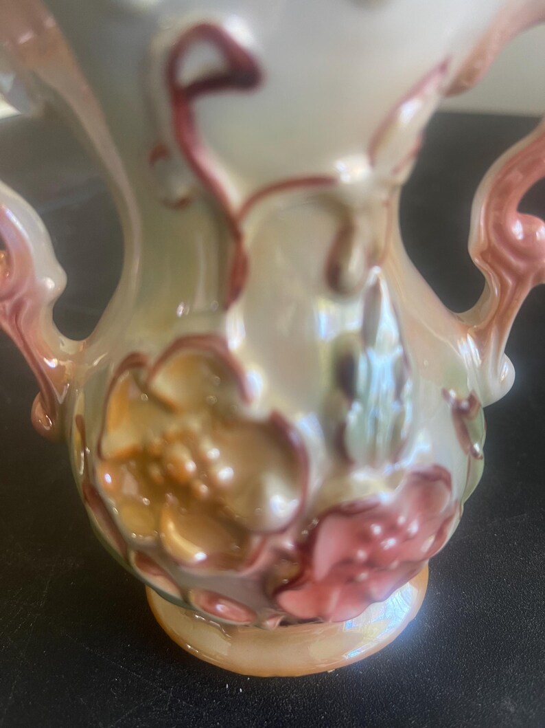 Vintage Lusterware Vase From Brazil - Etsy