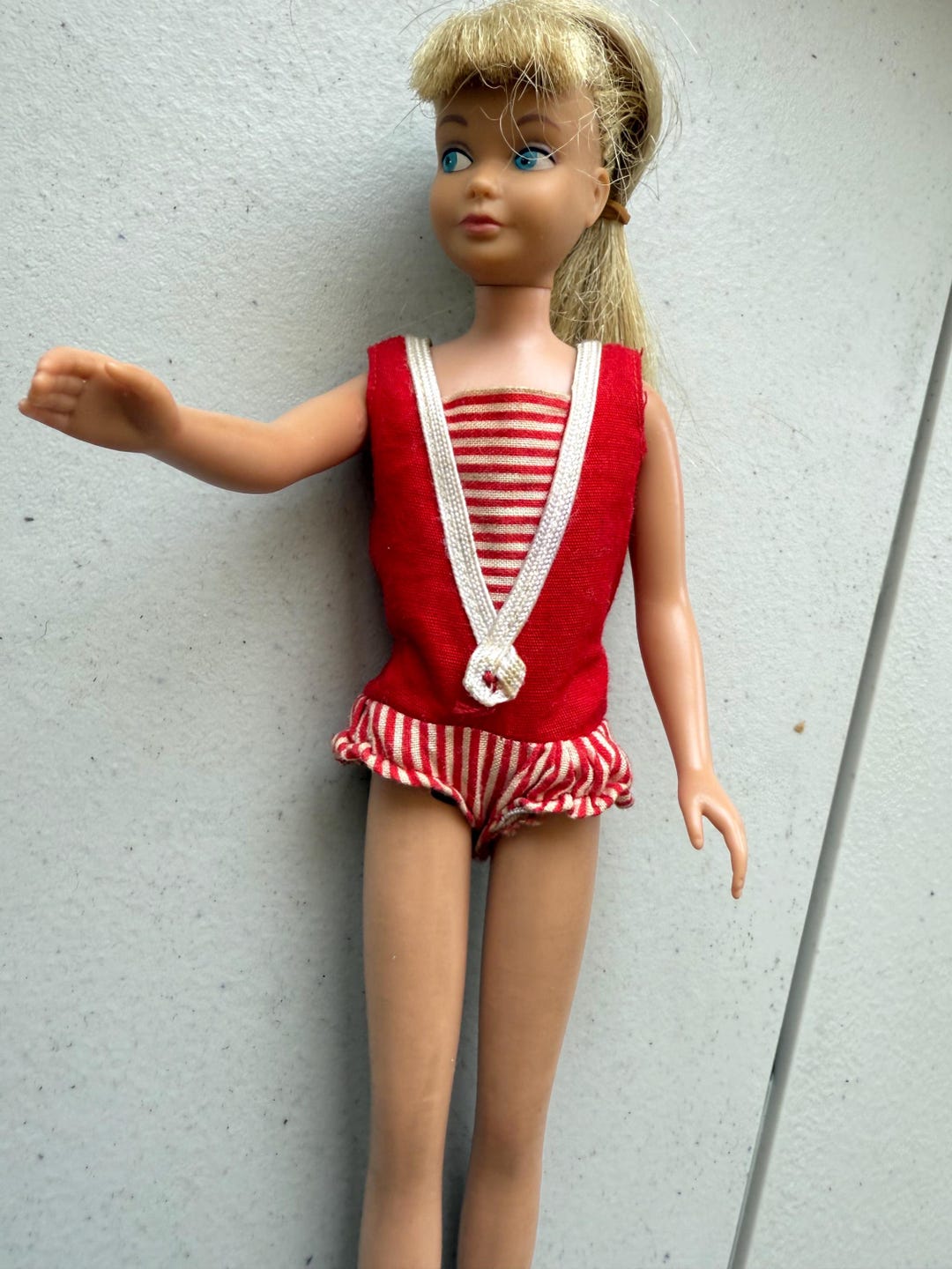 1963 Skipper Doll Long Blonde Hair Red Swim Suit - Etsy