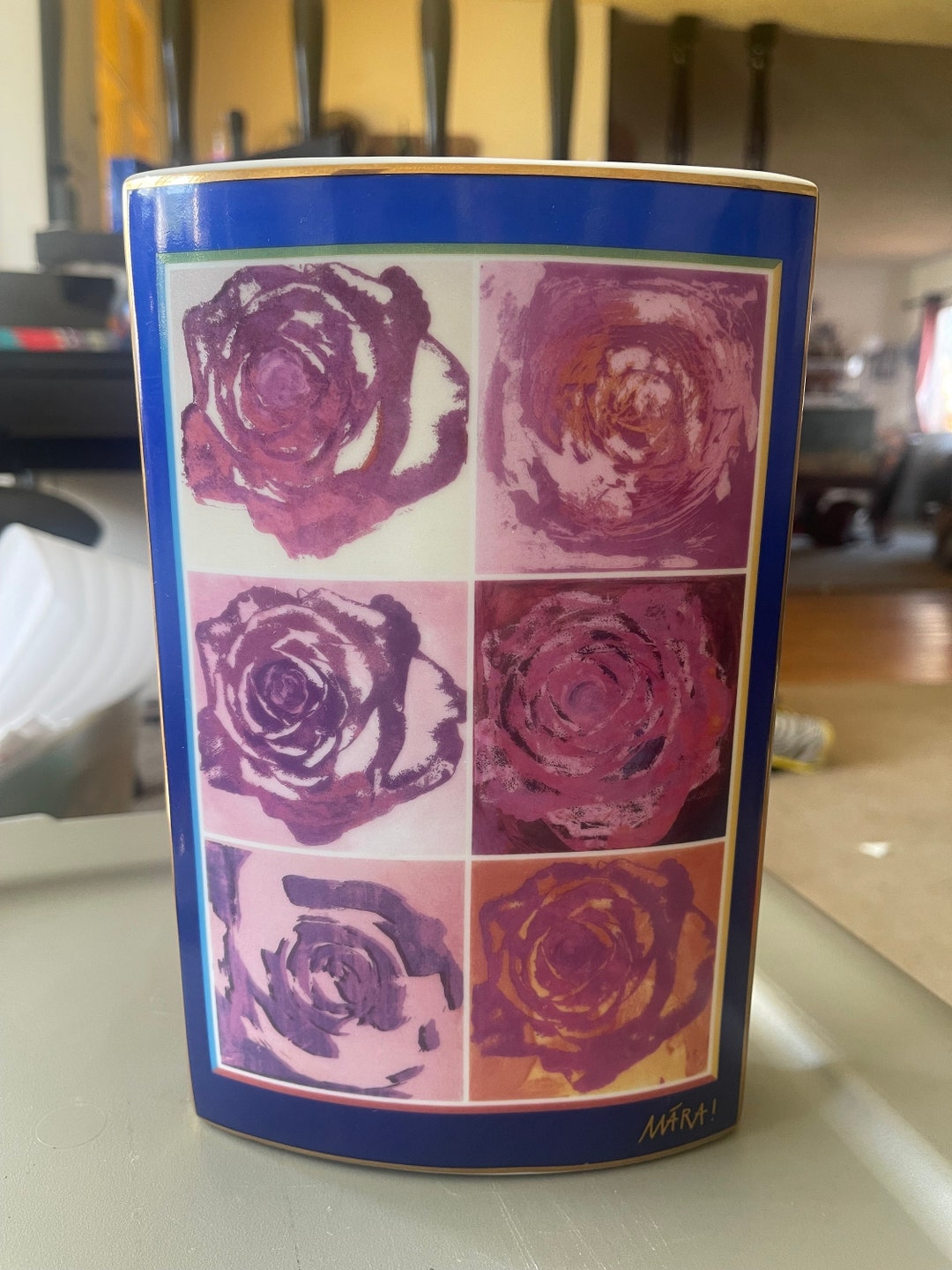 Vase With Roses Goebel Mara - Etsy