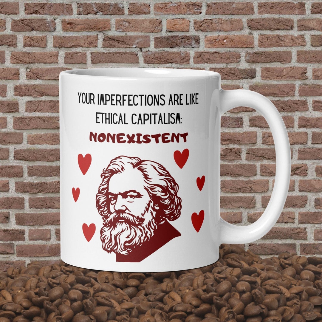 Hilarious & Creative Karl Marx Anti-capitalist Valentine's Day Gift Mug ...