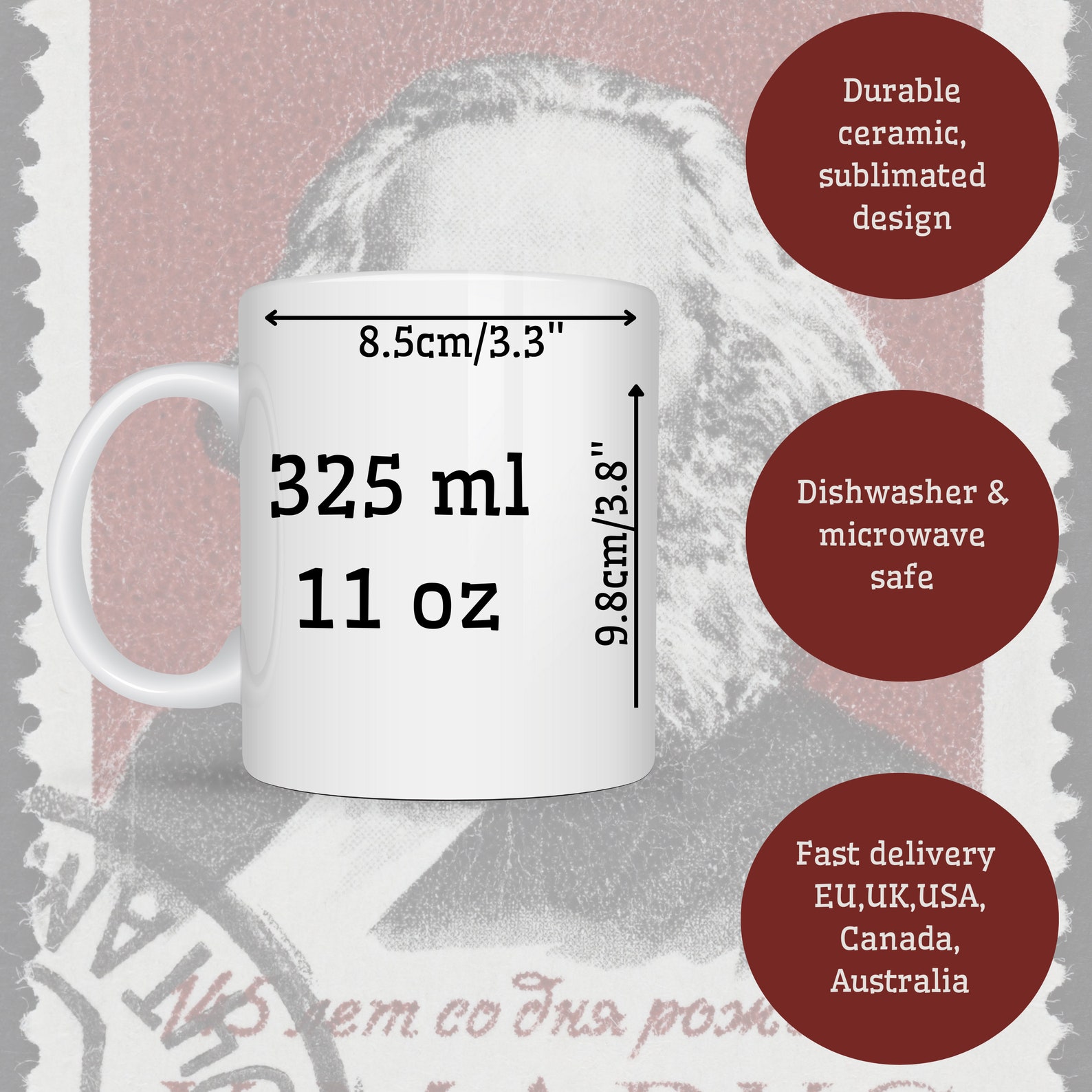 Khrushchev Funny & Creative Communist Pun Valentine's Day Gift Mug ...