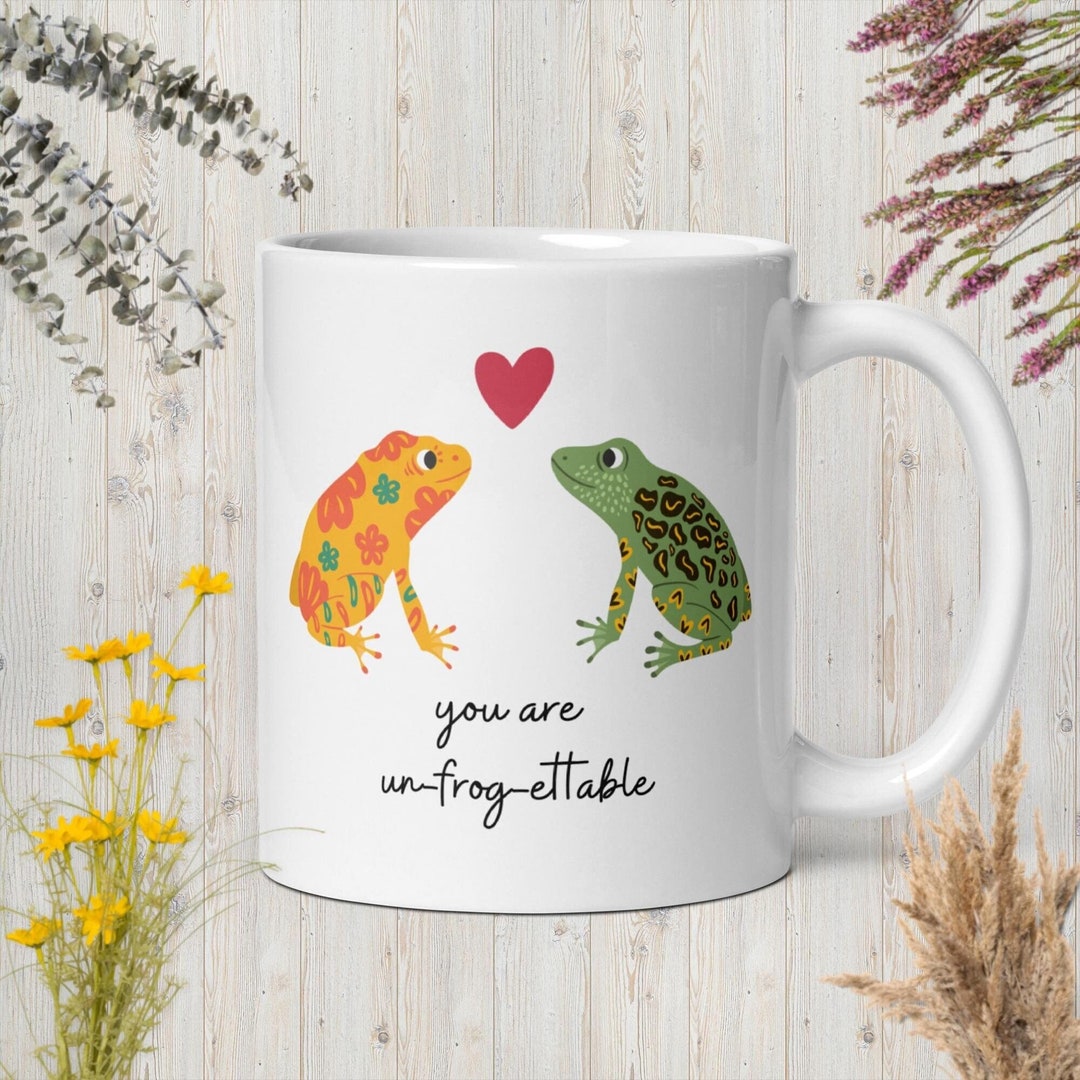 You Are Unfrogettable Cute Frog Valentine's Day Mug,frog Mug,frog ...