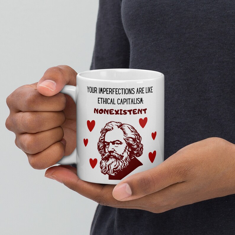 Hilarious & Creative Karl Marx Anti-capitalist Valentine's Day Gift Mug ...