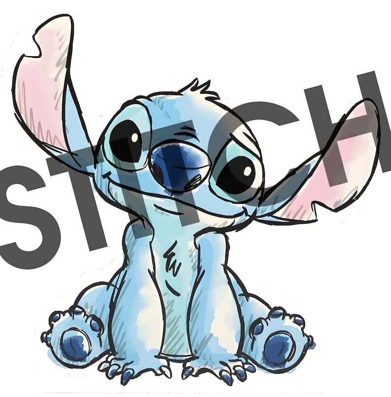 Stitch Drawing Png - Etsy