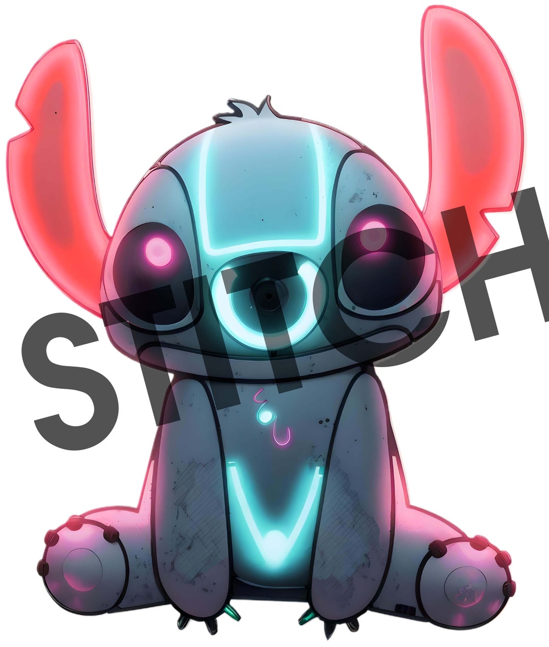 Stitch Cyber Punk Png - Etsy