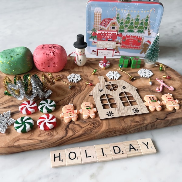 Gingerbread Play Dough Kit - Etsy