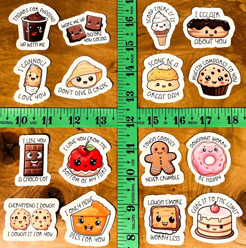 Cute Dessert Pun Stickers - Etsy
