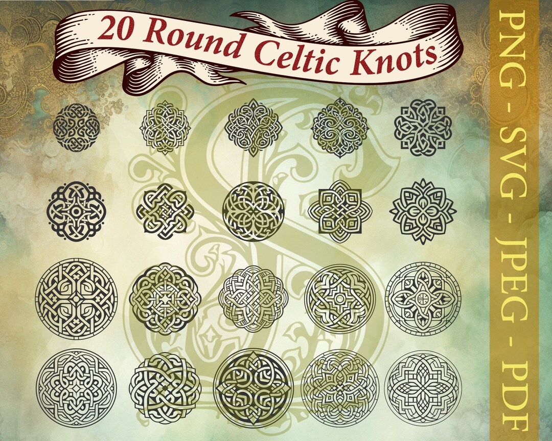 20 Round Celtic Knots - Etsy