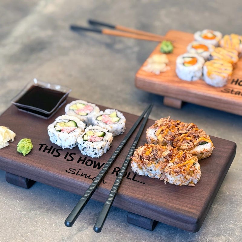 Sushi Plate Sets for 2 - Etsy