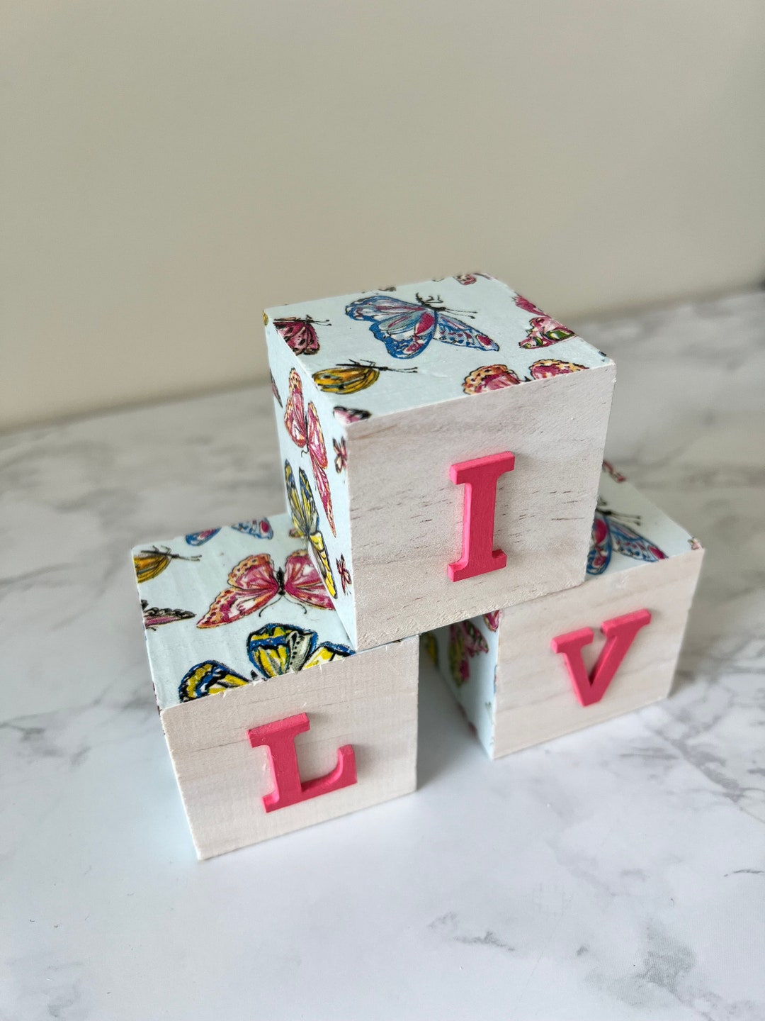 Personalized Wood Blocks Baby Shower Gift Nursery Decor Toddler Toys ...