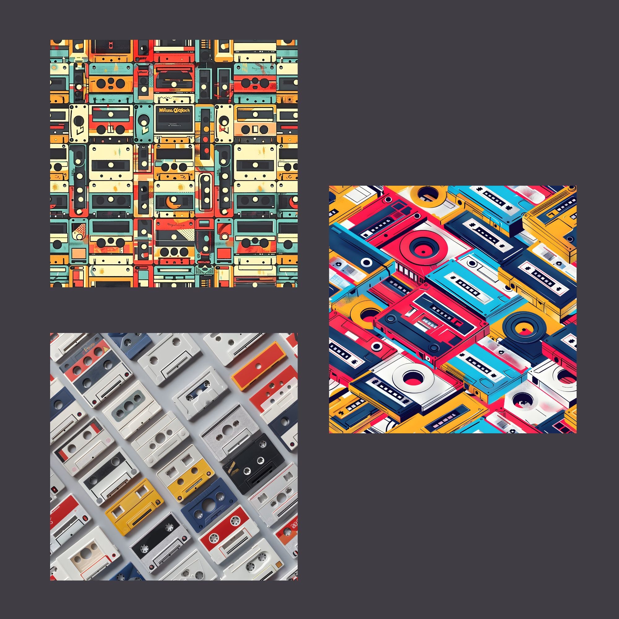 Cassette Tape Classics Seamless Pattern: Analog Memories in Every Loop ...