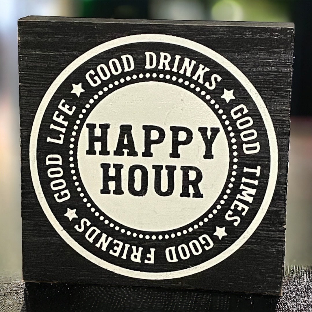 Happy Hour Sign - Etsy