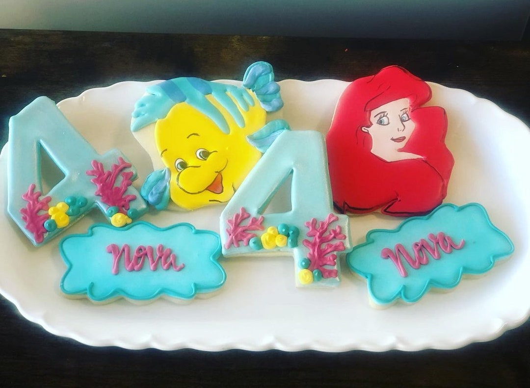 Ariel the Mermaid Cookies - Etsy